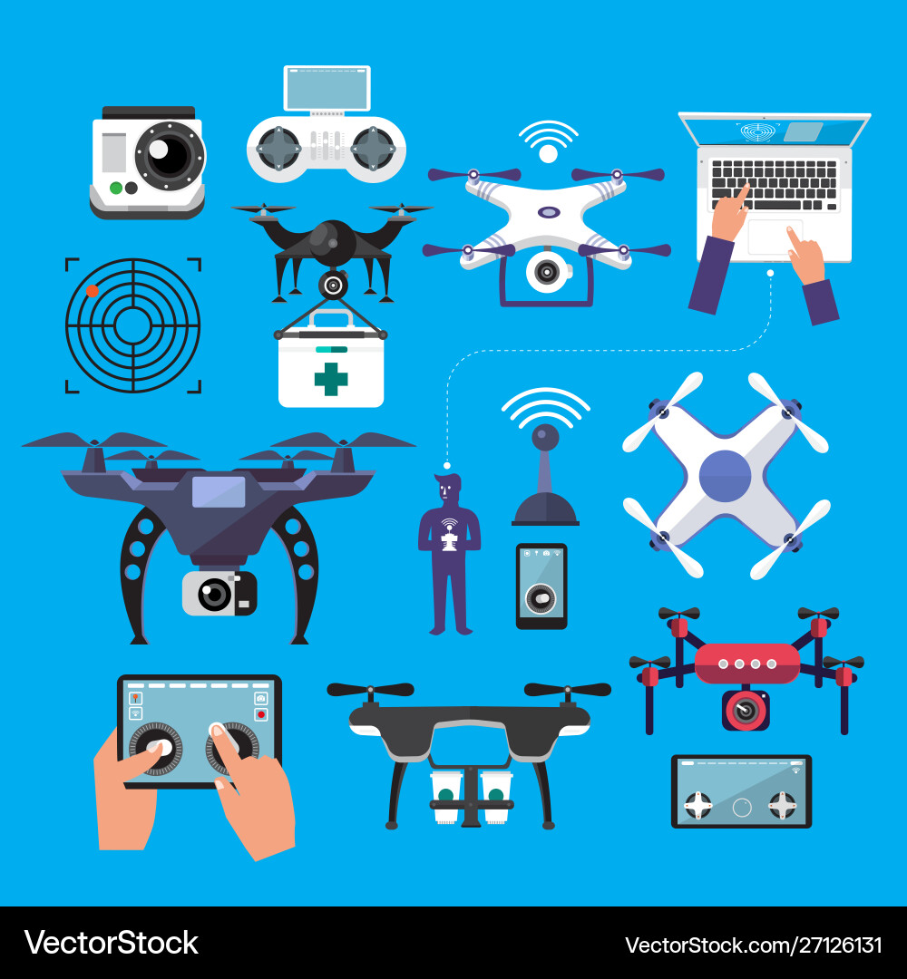 Drone Royalty Free Vector Image - VectorStock