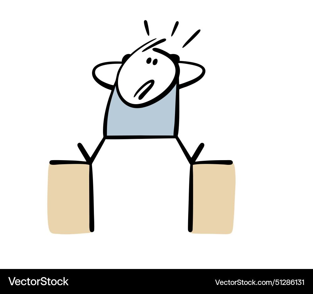 Stickman Shocked Vector Images (82)