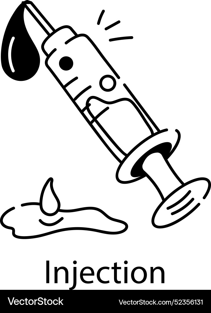 Injection Royalty Free Vector Image - VectorStock