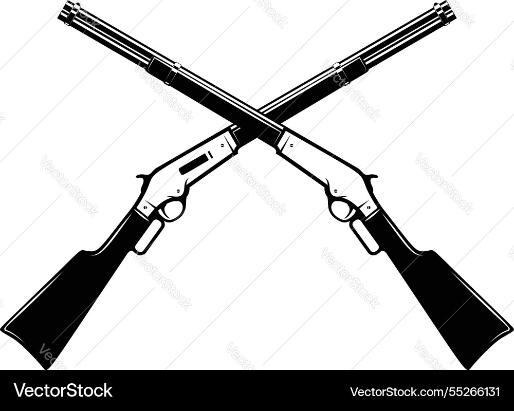 Winchester rifle in monochrome style design Vector Image