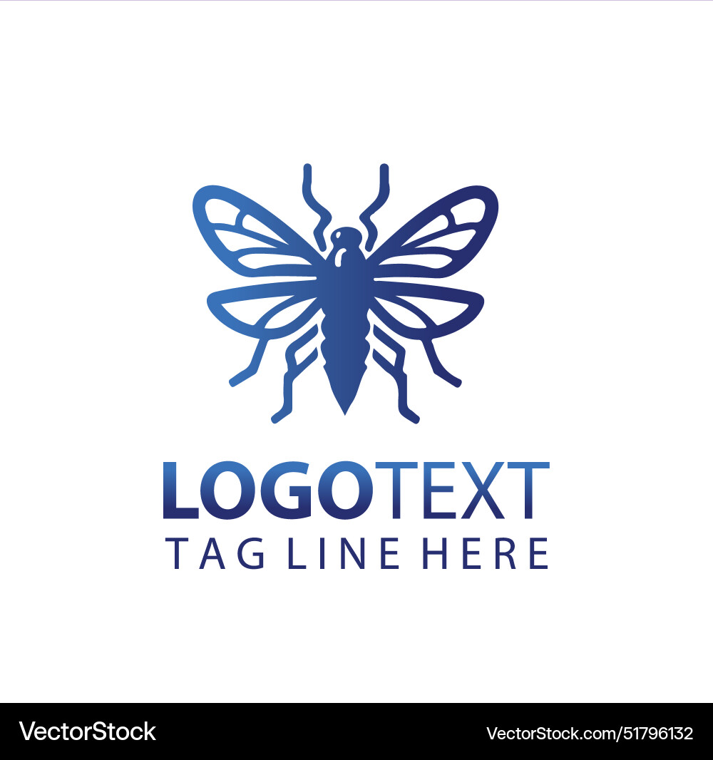 Bug logo Royalty Free Vector Image - VectorStock