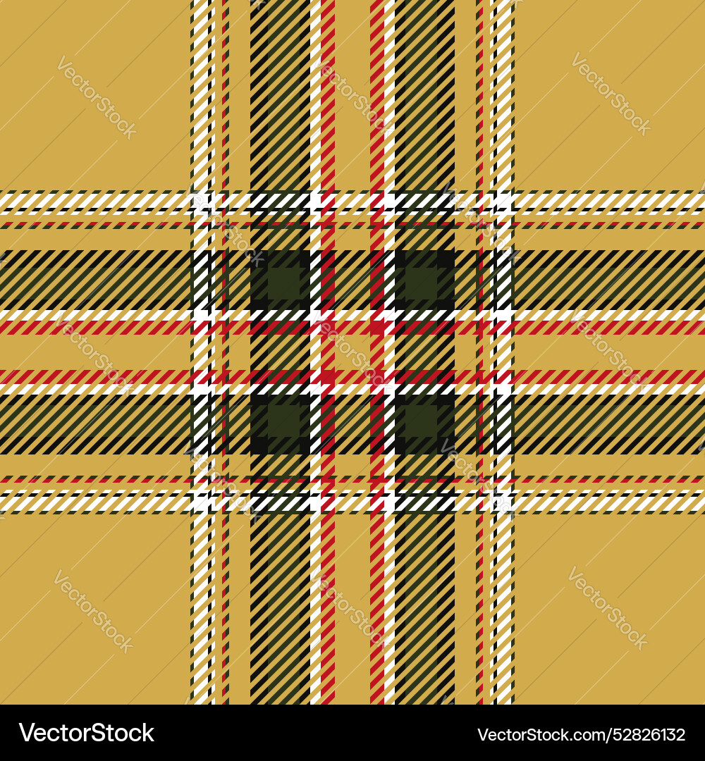 Plaid check pattern in orange and red colors Vector Image