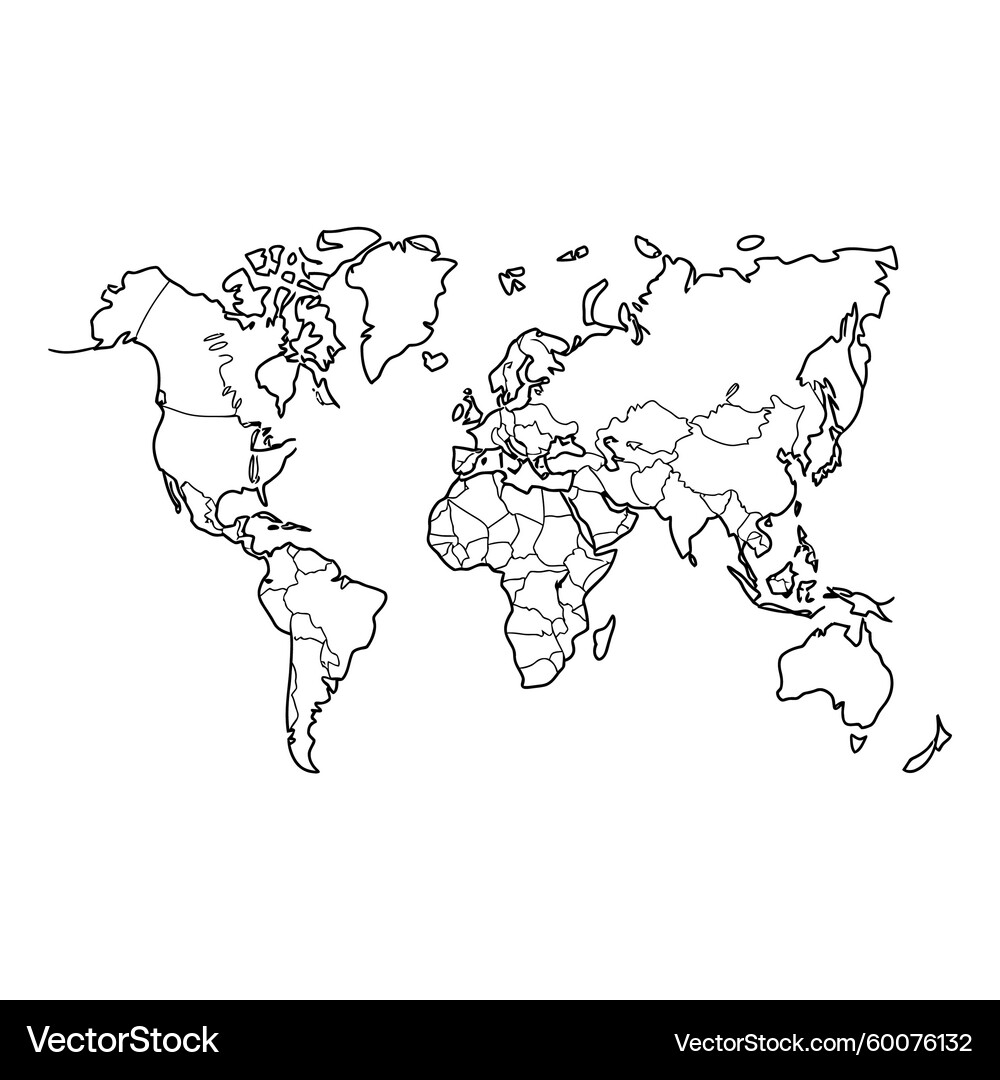 World Line Kunstkarte Lizenzfreies Vektorbild