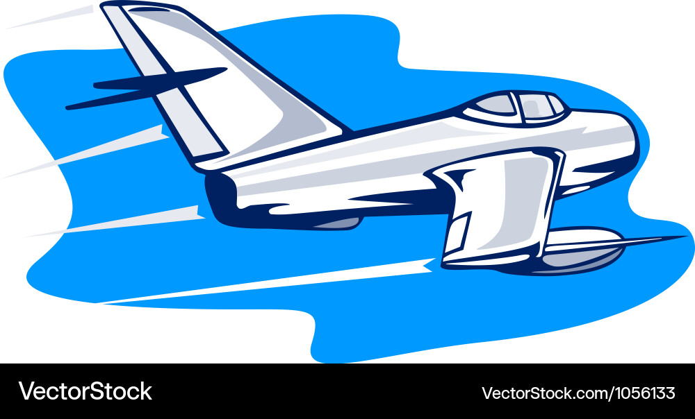 Commercial jet plane airliner Royalty Free Vector Image