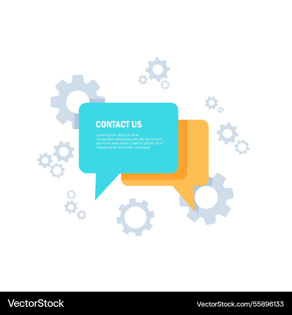 Contact us Royalty Free Vector Image - VectorStock