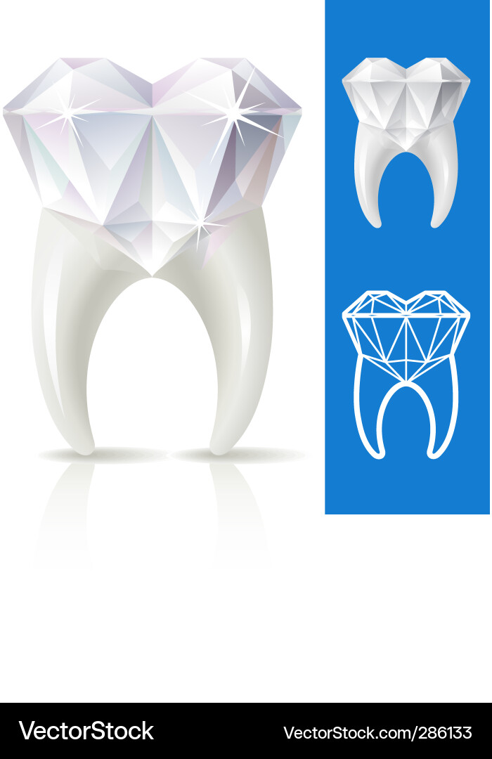Diamond Tooth Icon Royalty Free Vector Image - VectorStock
