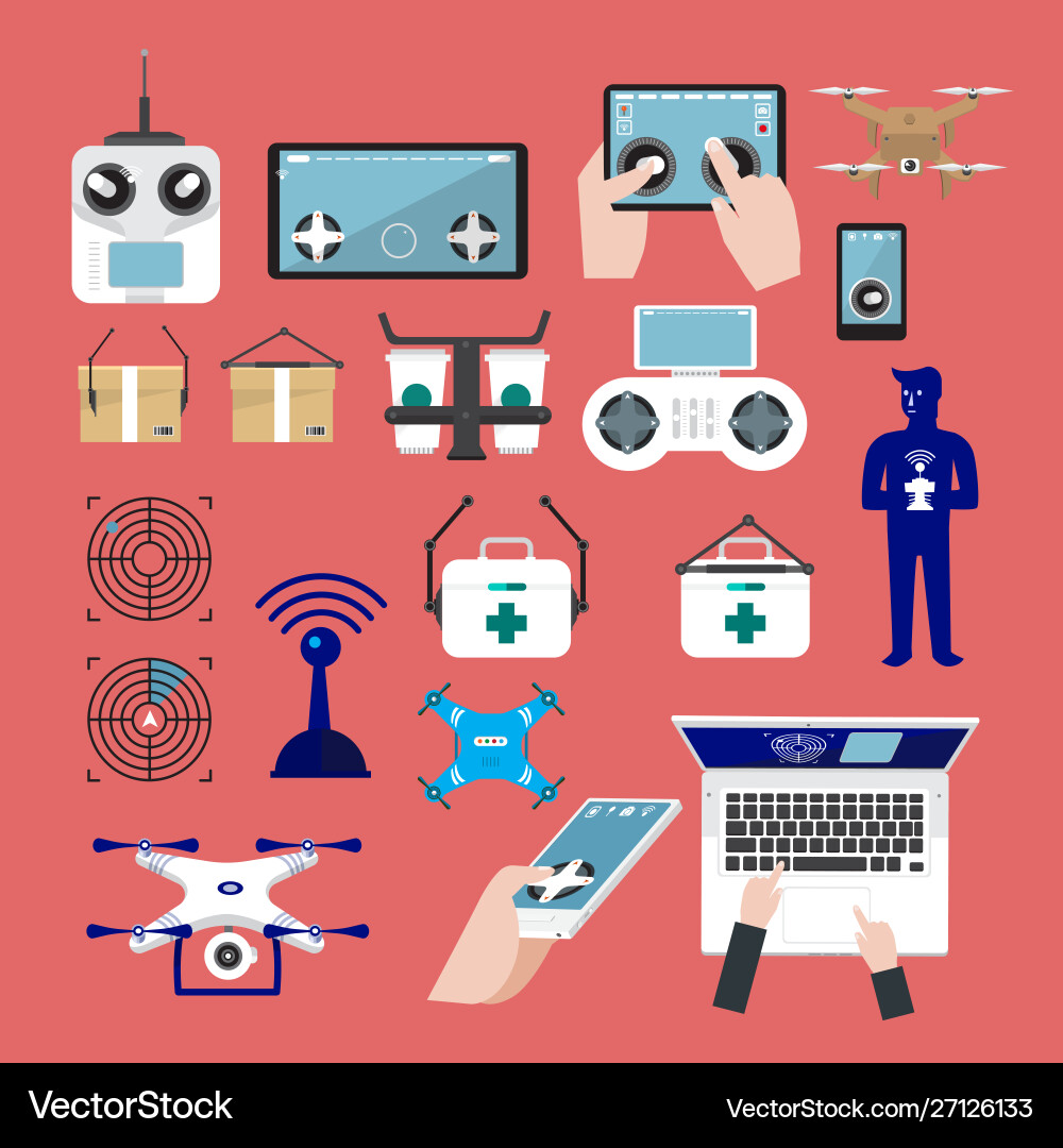 Drone Royalty Free Vector Image - VectorStock
