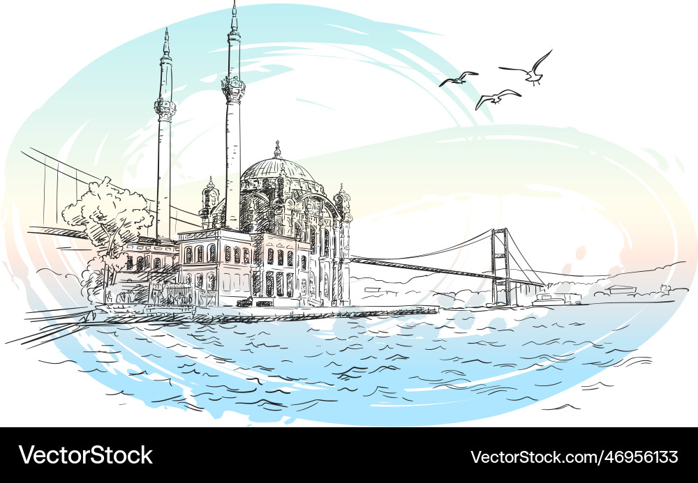 Istanbul Bosphorus Bridge Vector Images (over 120)