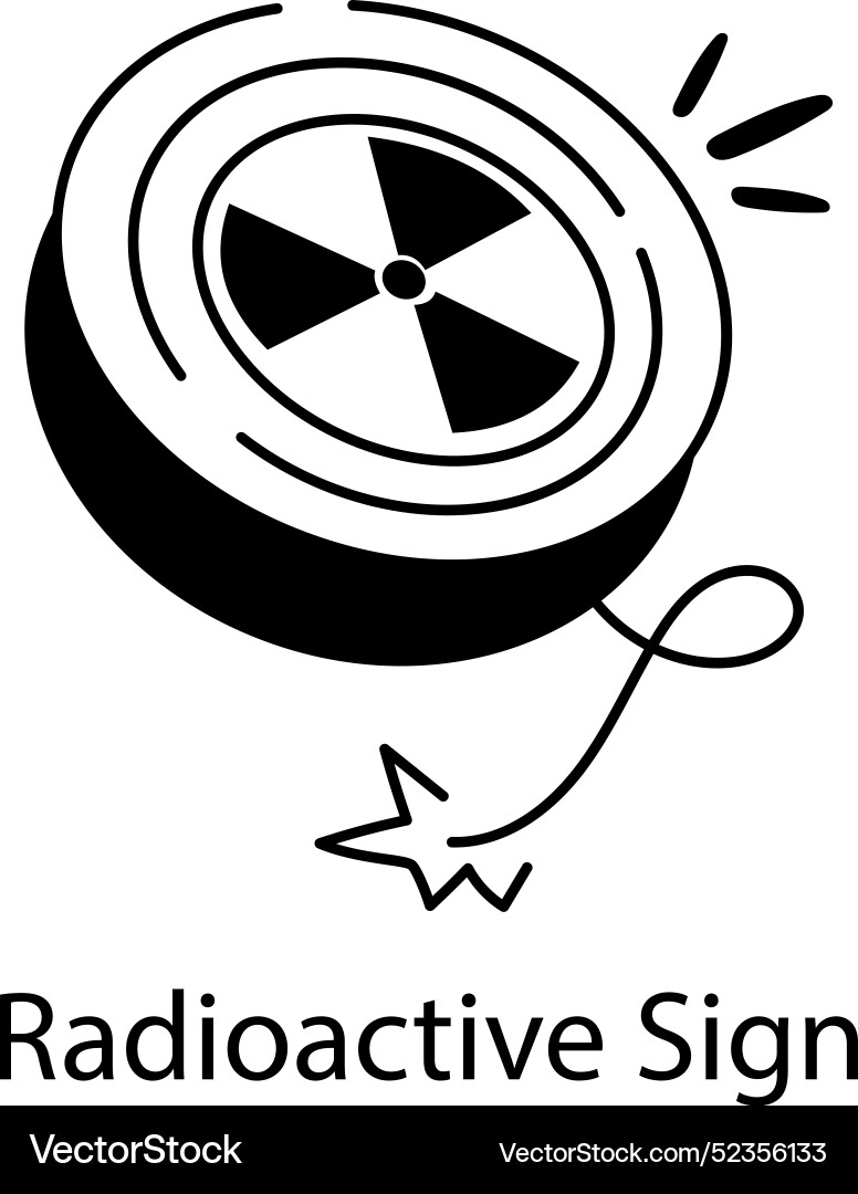 Radioactive sign Royalty Free Vector Image - VectorStock