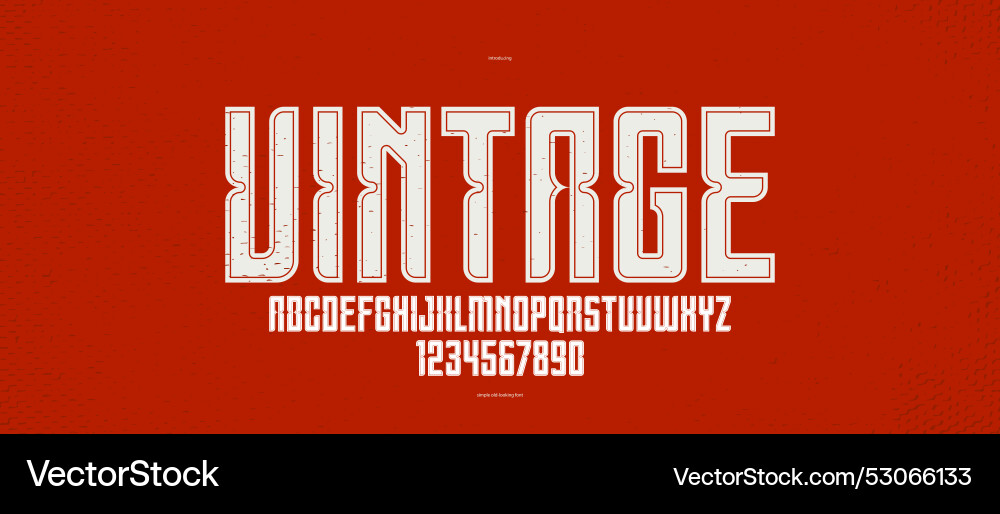 Vintage bold elegant display font for logos Vector Image