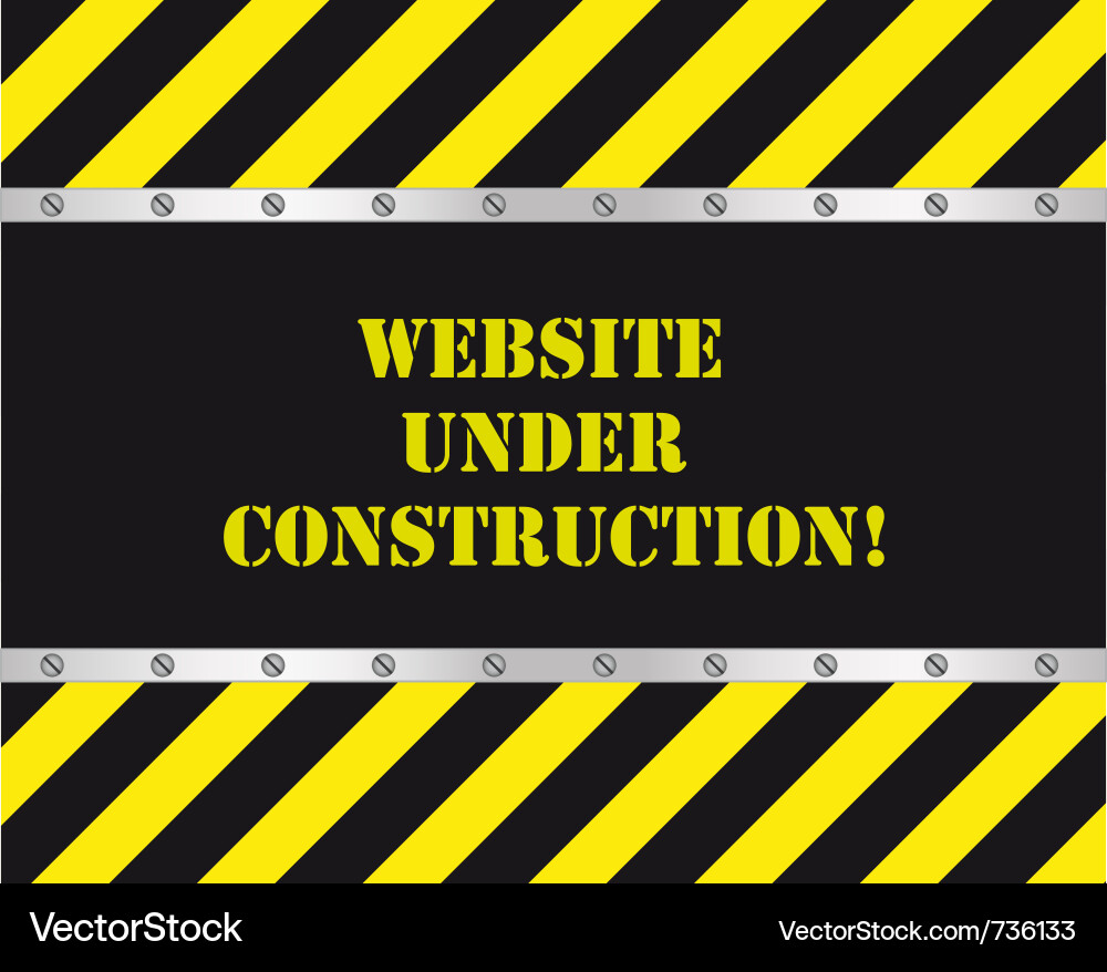 Website under construction Royalty Free Vector Image