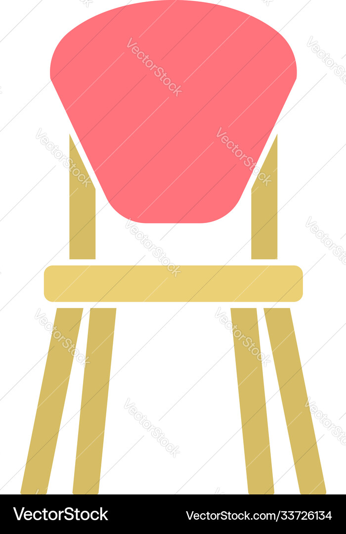 Child chair icon Royalty Free Vector Image - VectorStock
