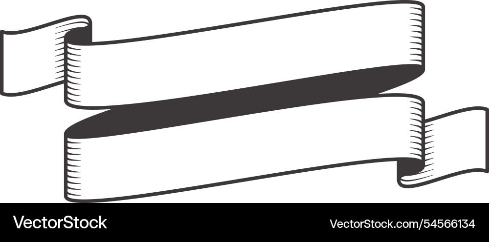 Classic ribbon banner design exuding timeless Vector Image
