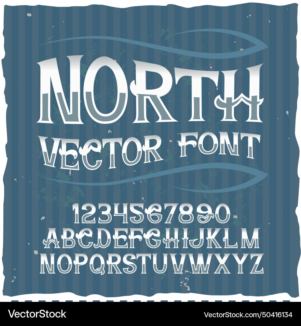 Good handcrafted font for any label design Vector Image