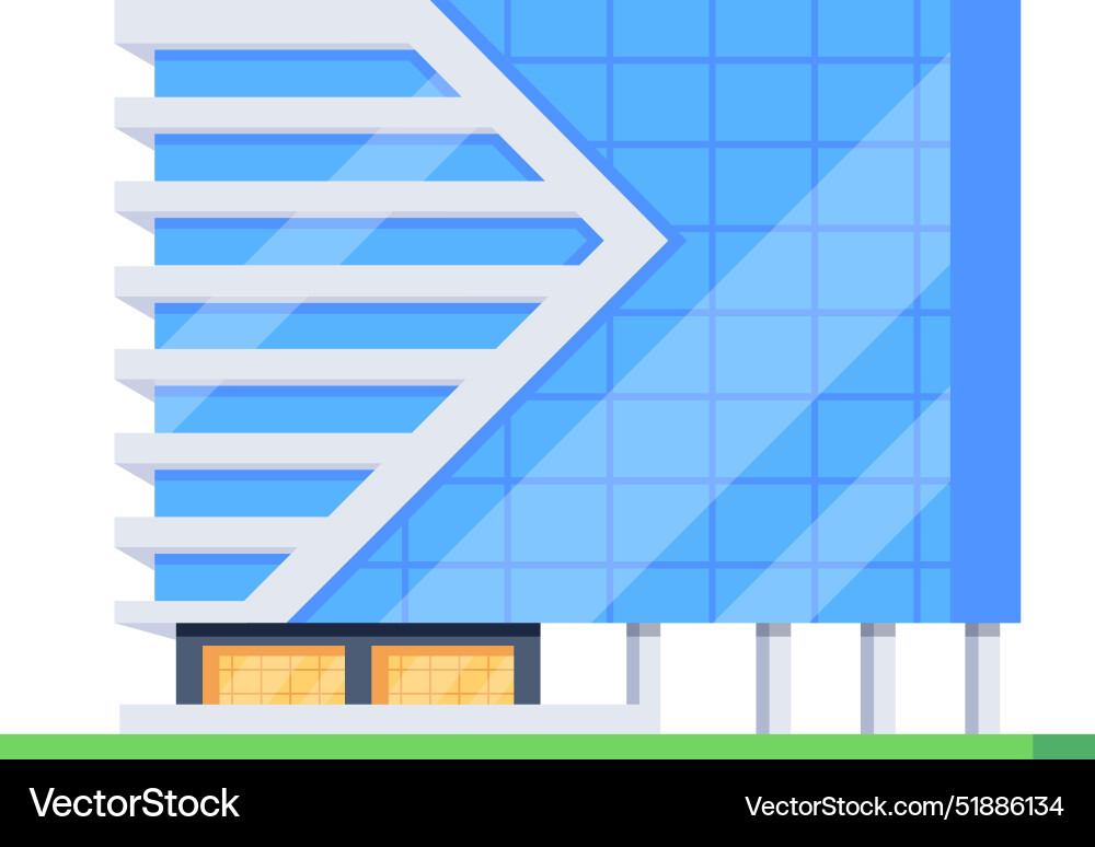 Webmodern isometric icon of a shopping complex Vector Image