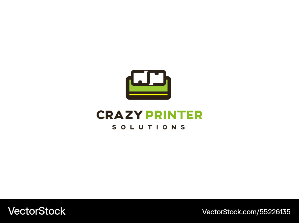 Crazy printer Royalty Free Vector Image - VectorStock