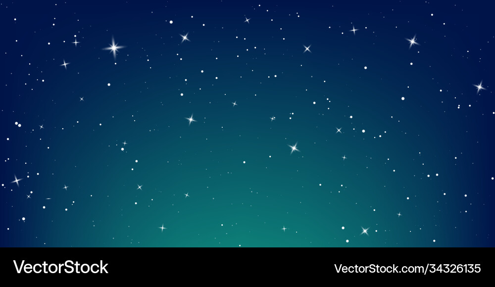 Dark night sky starry color background Royalty Free Vector