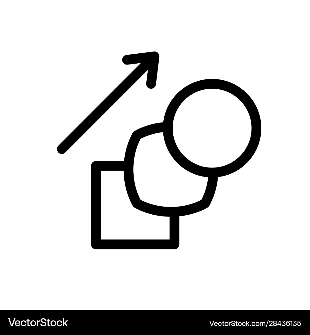 Morphing shape icon transition geometric Vector Image