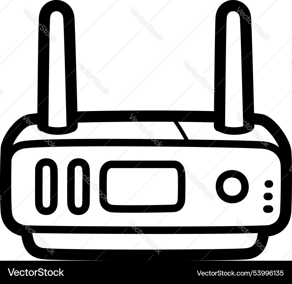 Wifi router - smart appliances icons Royalty Free Vector