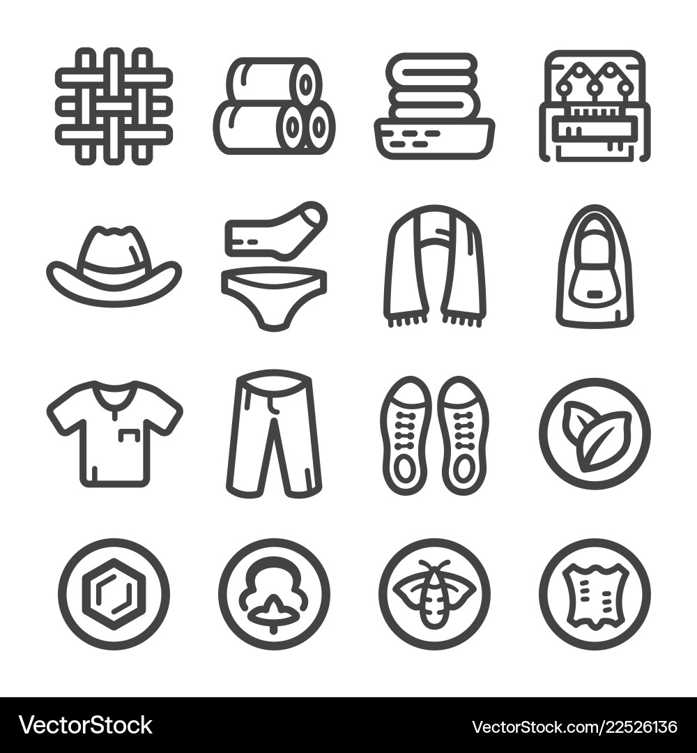 Fabric icon Royalty Free Vector Image - VectorStock