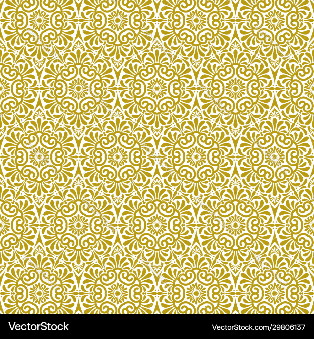 Golden Greek Meander Pattern Royalty Free Vector Image