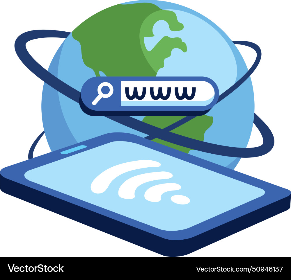 Internet day world Royalty Free Vector Image - VectorStock