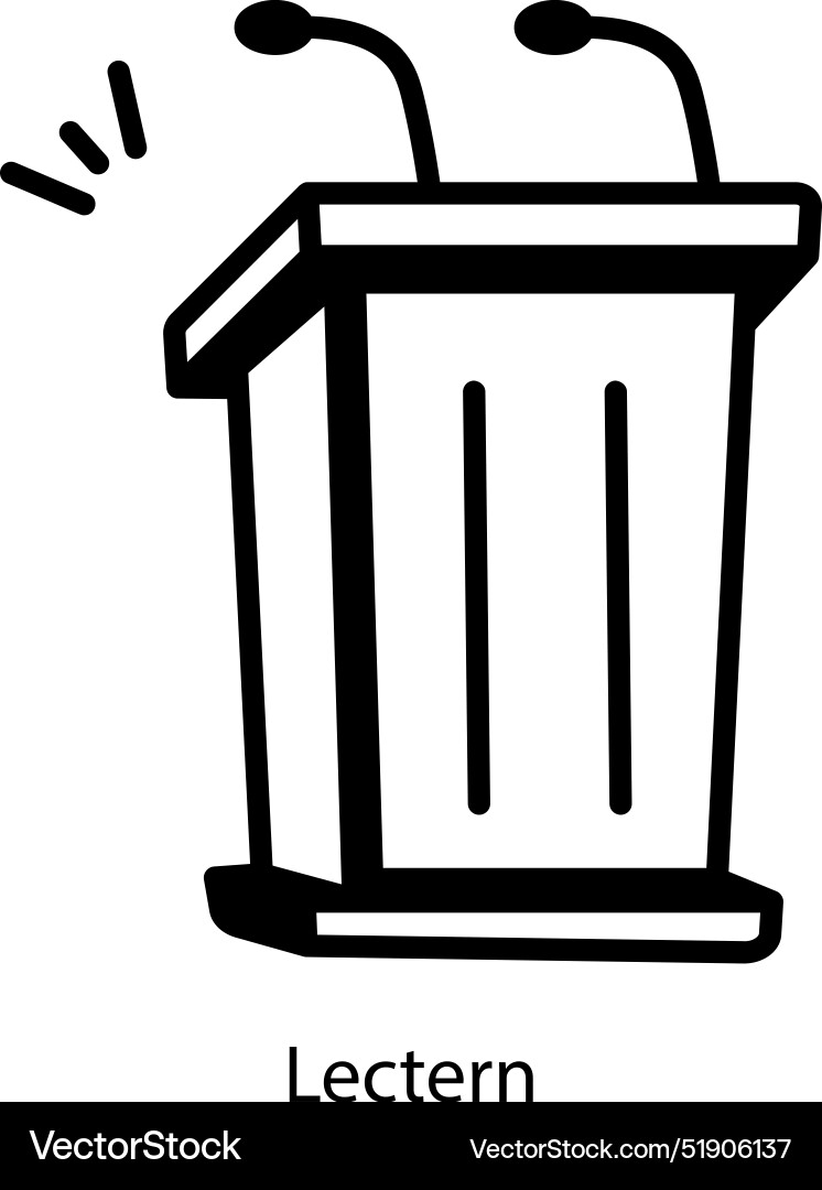 Lectern Royalty Free Vector Image - VectorStock
