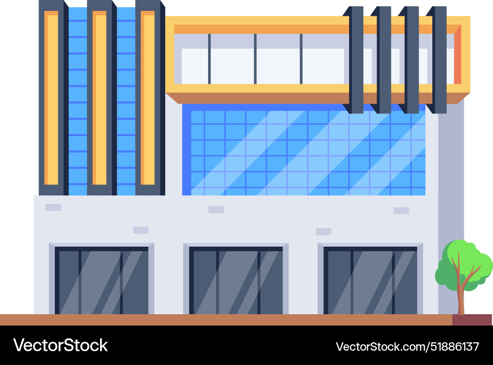 Webget this isometric icon of mall center Vector Image