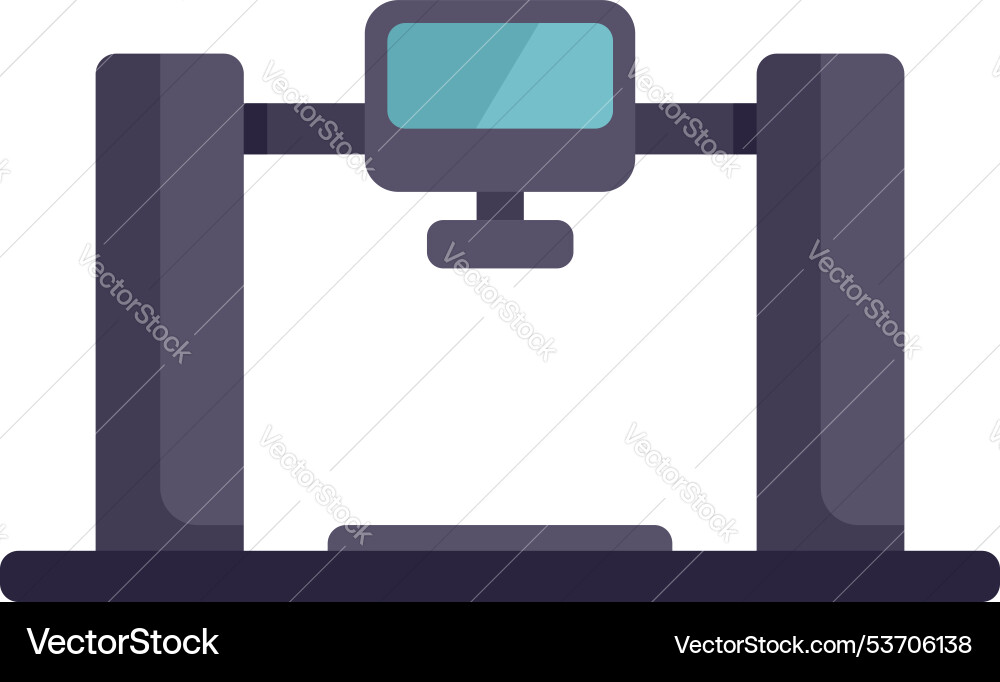 Car passing through toll road gate with barrier Vector Image
