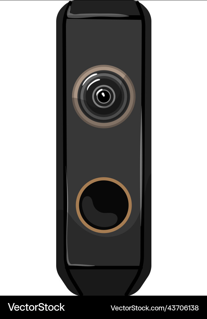 Control security camera cctv cartoon Royalty Free Vector