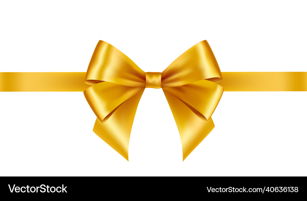 Shiny color satin ribbon on white background Vector Image