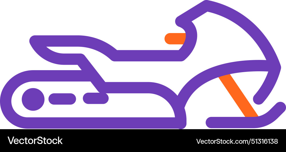 Snowmobile icon Royalty Free Vector Image - VectorStock
