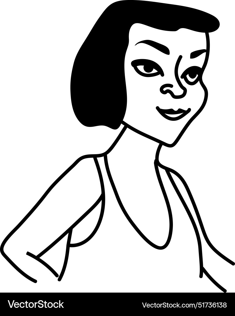 Ugly lady Royalty Free Vector Image - VectorStock