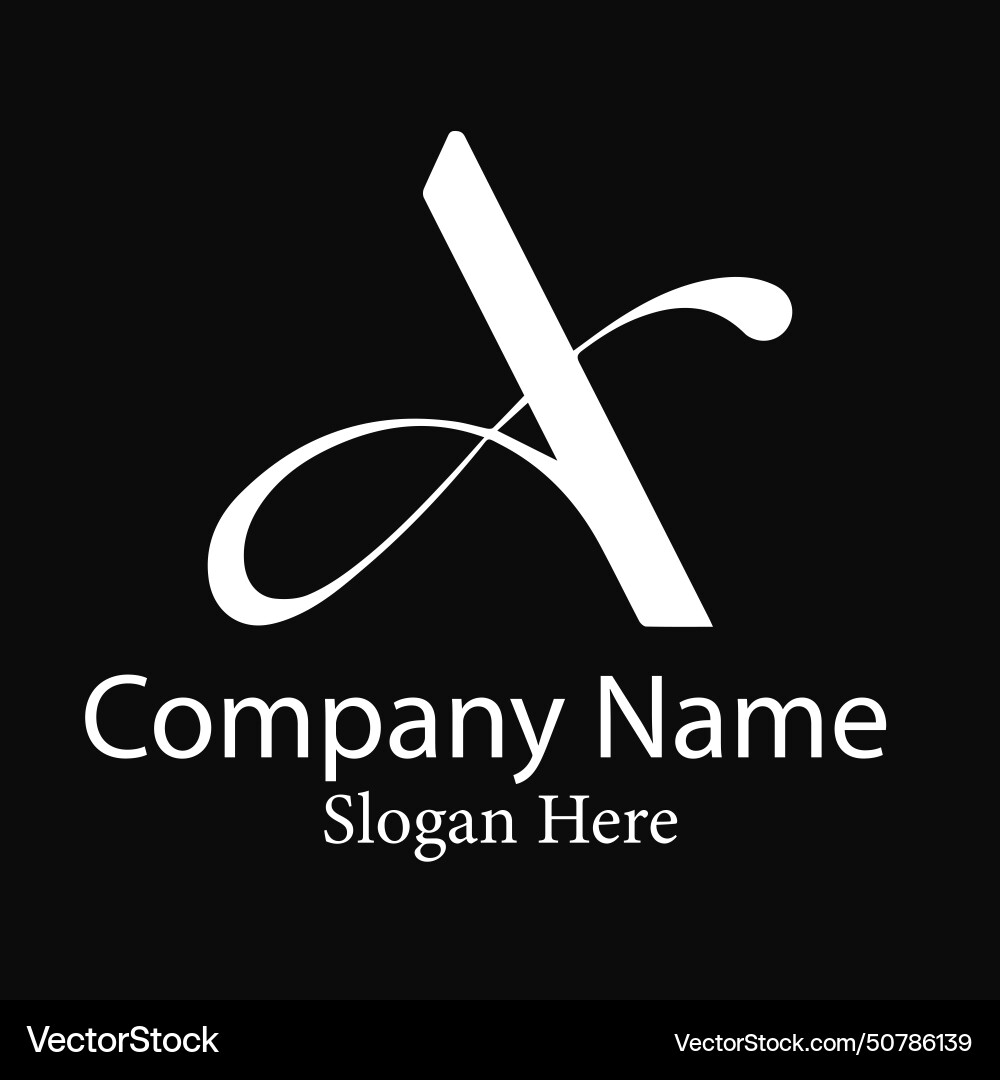 A latter logo Royalty Free Vector Image - VectorStock