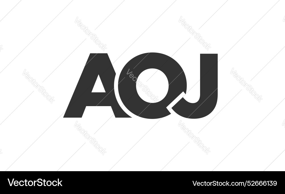 Aoj Logo Design Vorlage mit stark und modern Vektorbild