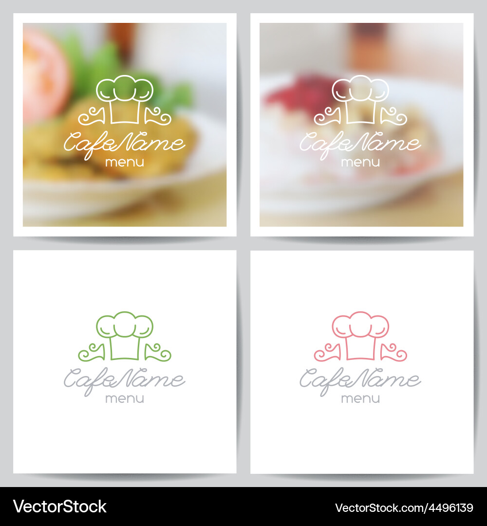 Cafe Menu Cover Templates Royalty Free Vector Image