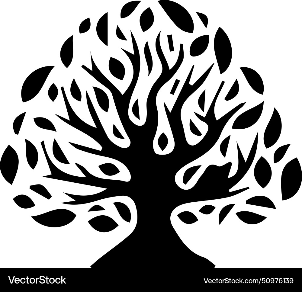 Elegant creative tree design of color Royalty Free Vector