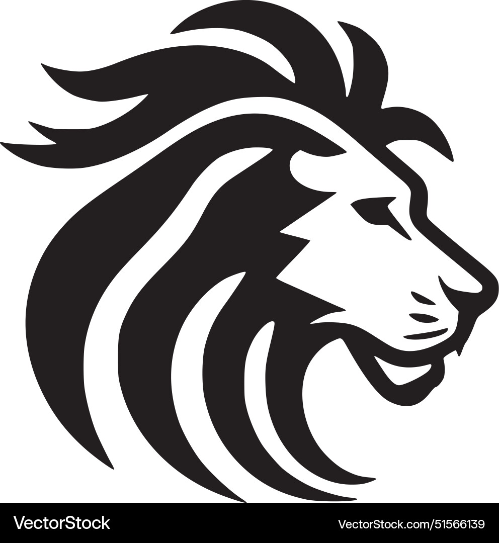 Lion - minimalist and simple silhouette Royalty Free Vector