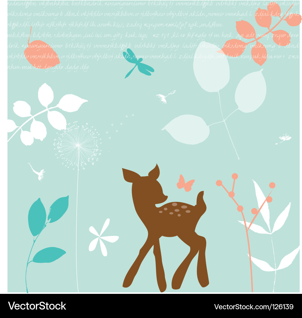 Nature Deer Motif Royalty Free Vector Image - VectorStock