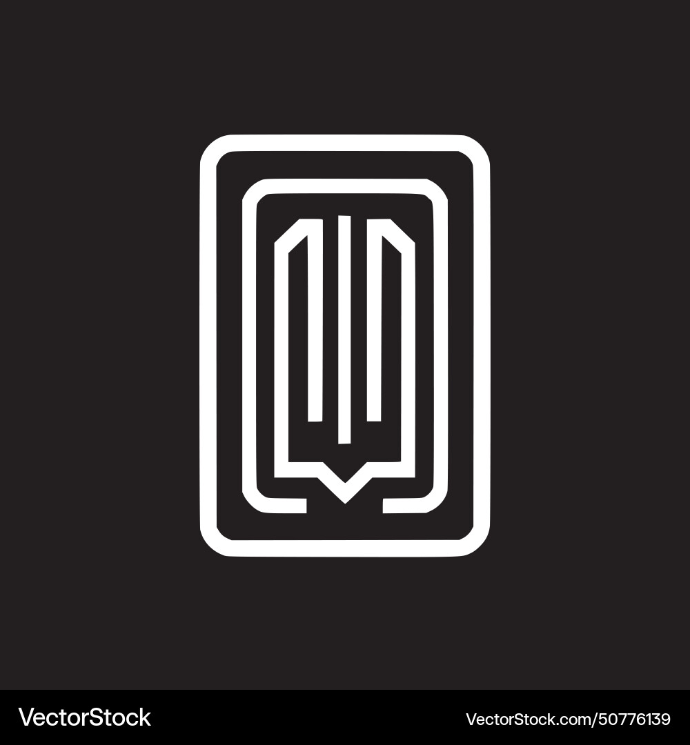 Rectangle - minimalist and flat logo Royalty Free Vector