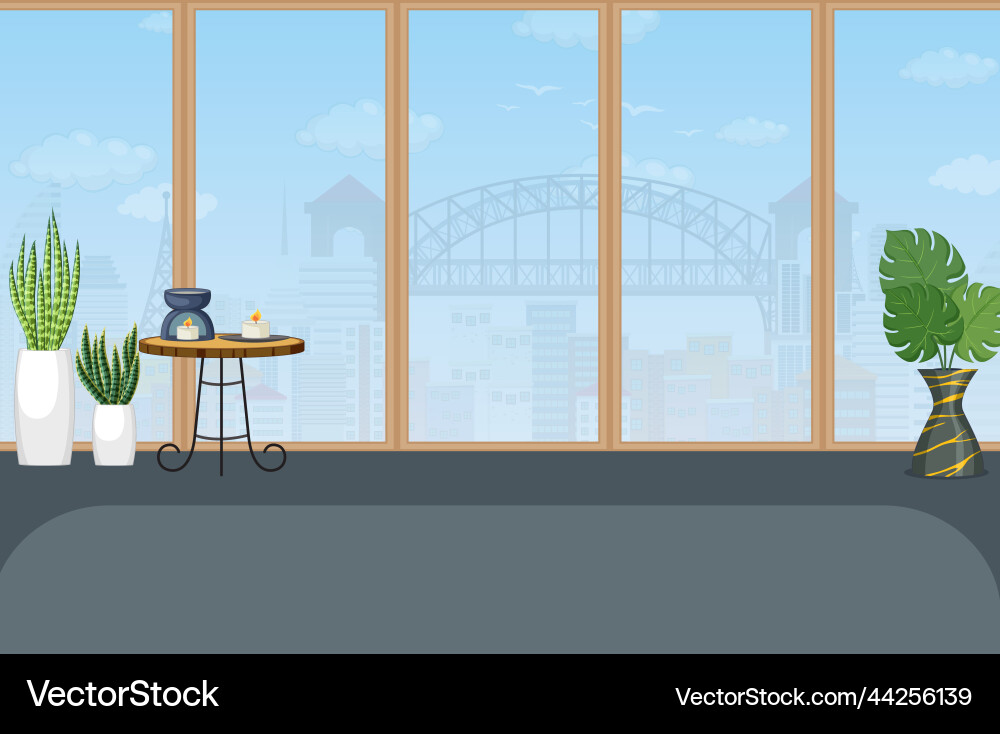 Yoga studio background template Royalty Free Vector Image