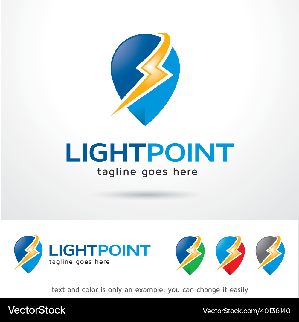 Light logo template Royalty Free Vector Image - VectorStock