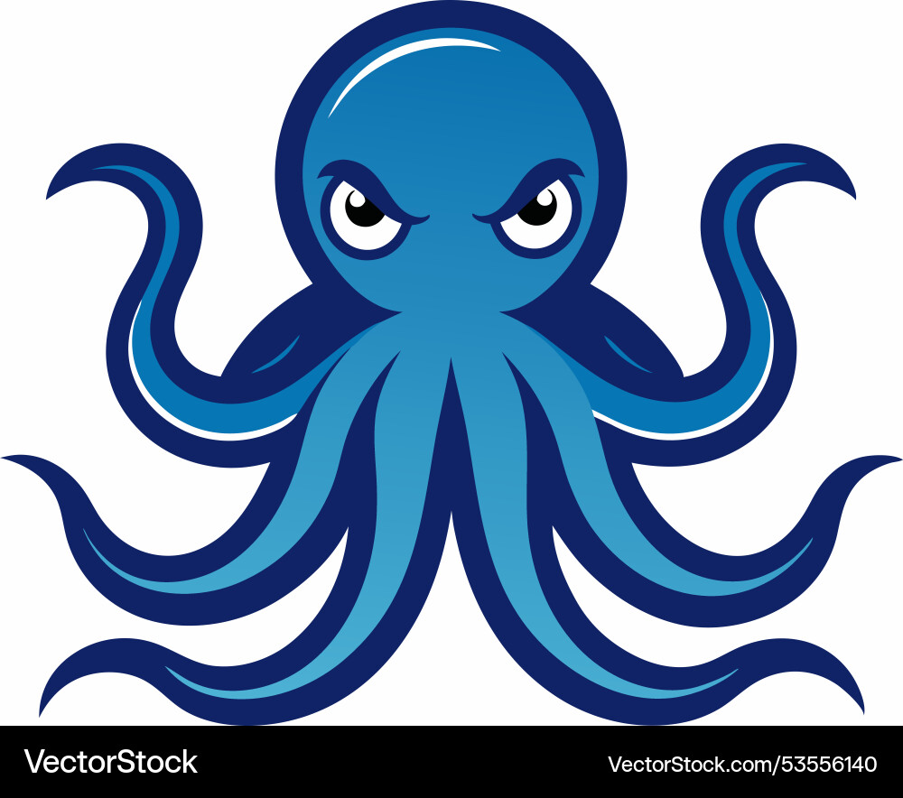Octopus logo icon art Royalty Free Vector Image