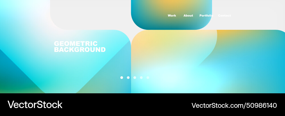 Square internet web page design template Vector Image