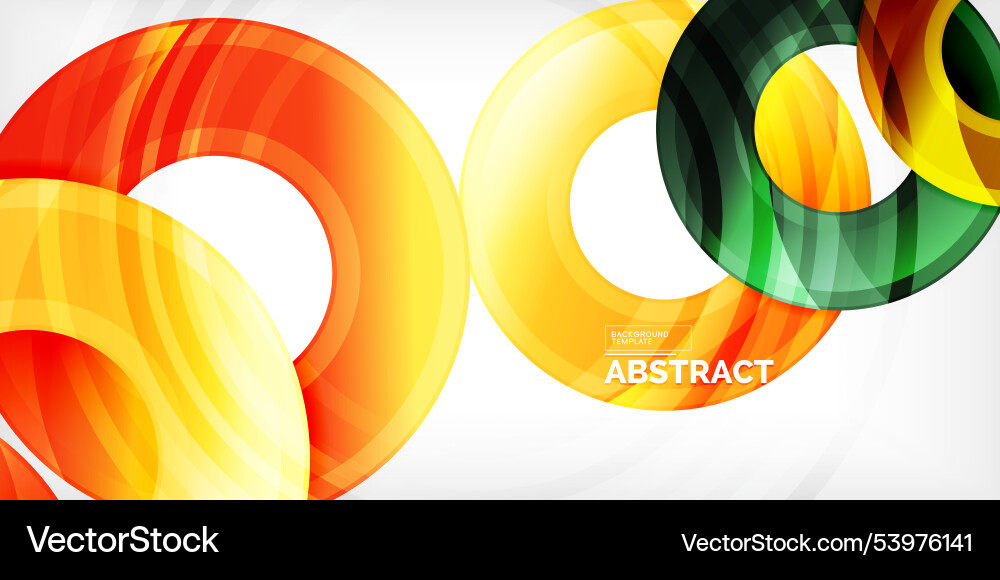 Circles round elements ring shapes premium Vector Image