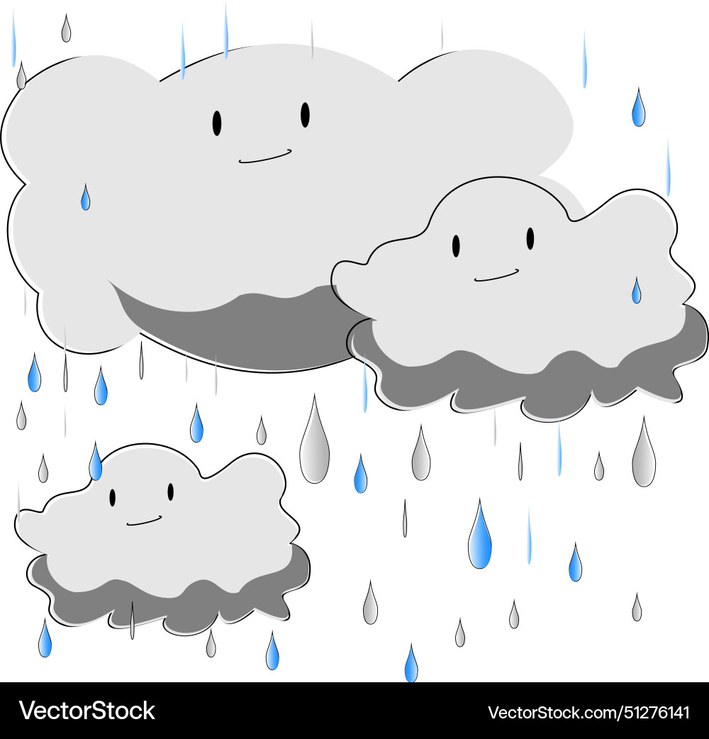 Happy rain Royalty Free Vector Image - VectorStock