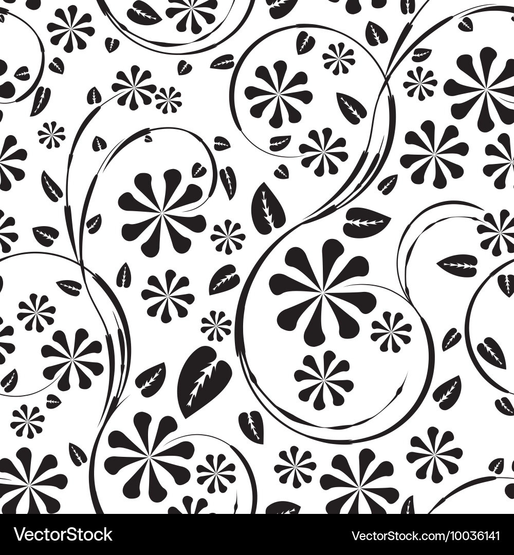 Seamless floral background Royalty Free Vector Image