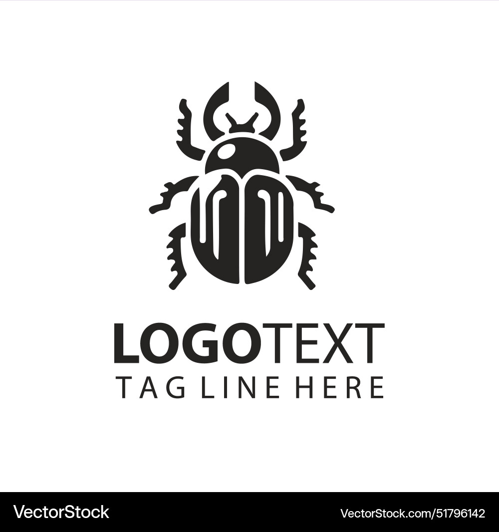 Bug logo Royalty Free Vector Image - VectorStock