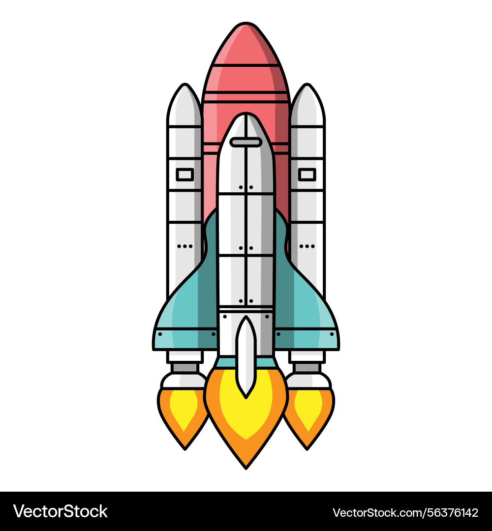 Super rocket Royalty Free Vector Image - VectorStock