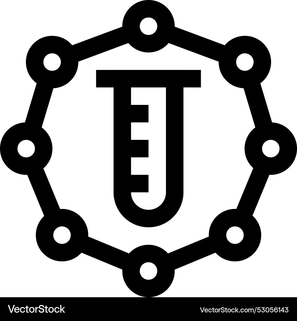 Bioengineering icon design Royalty Free Vector Image